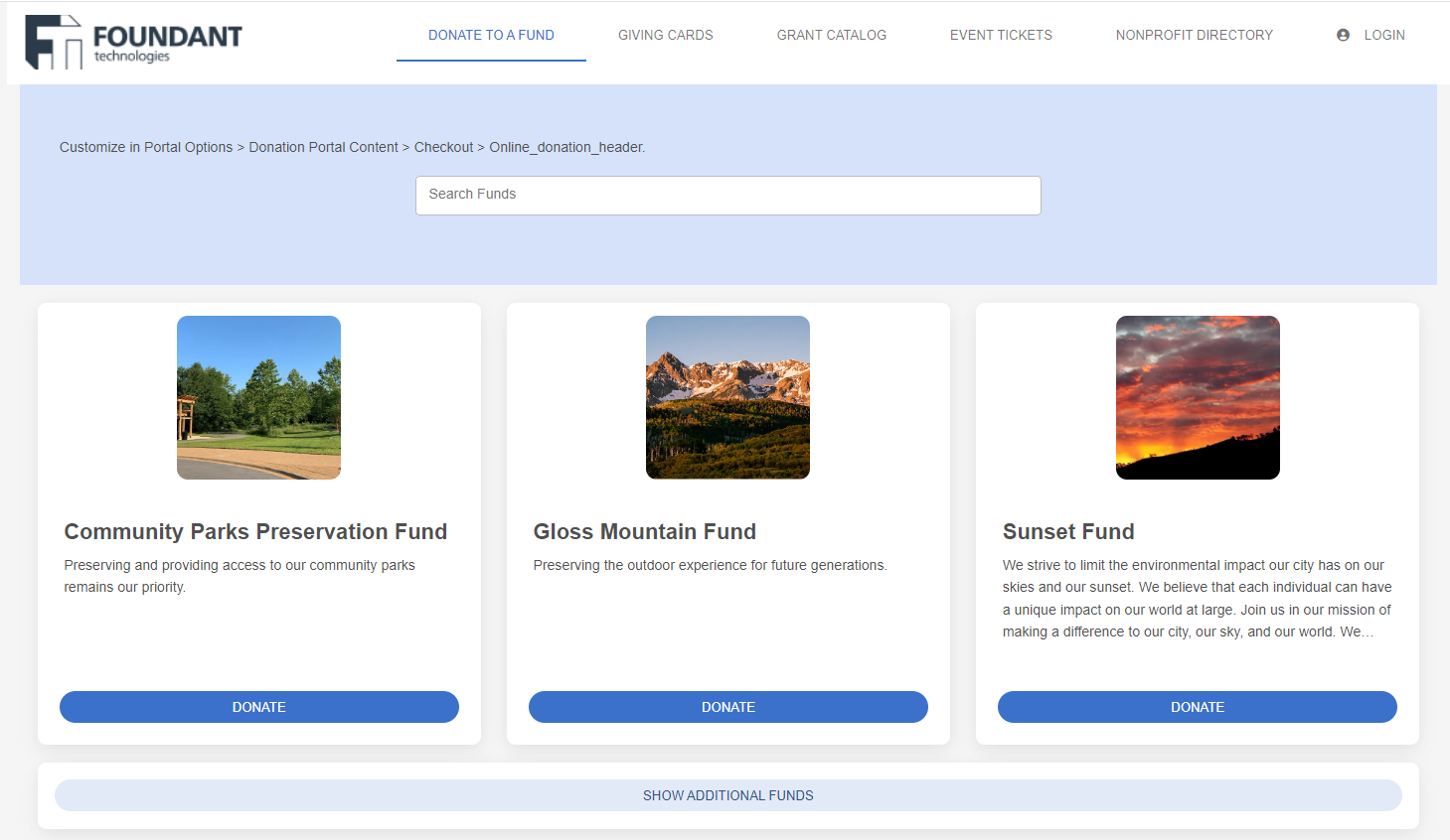 Giving Hub – Foundant Technologies