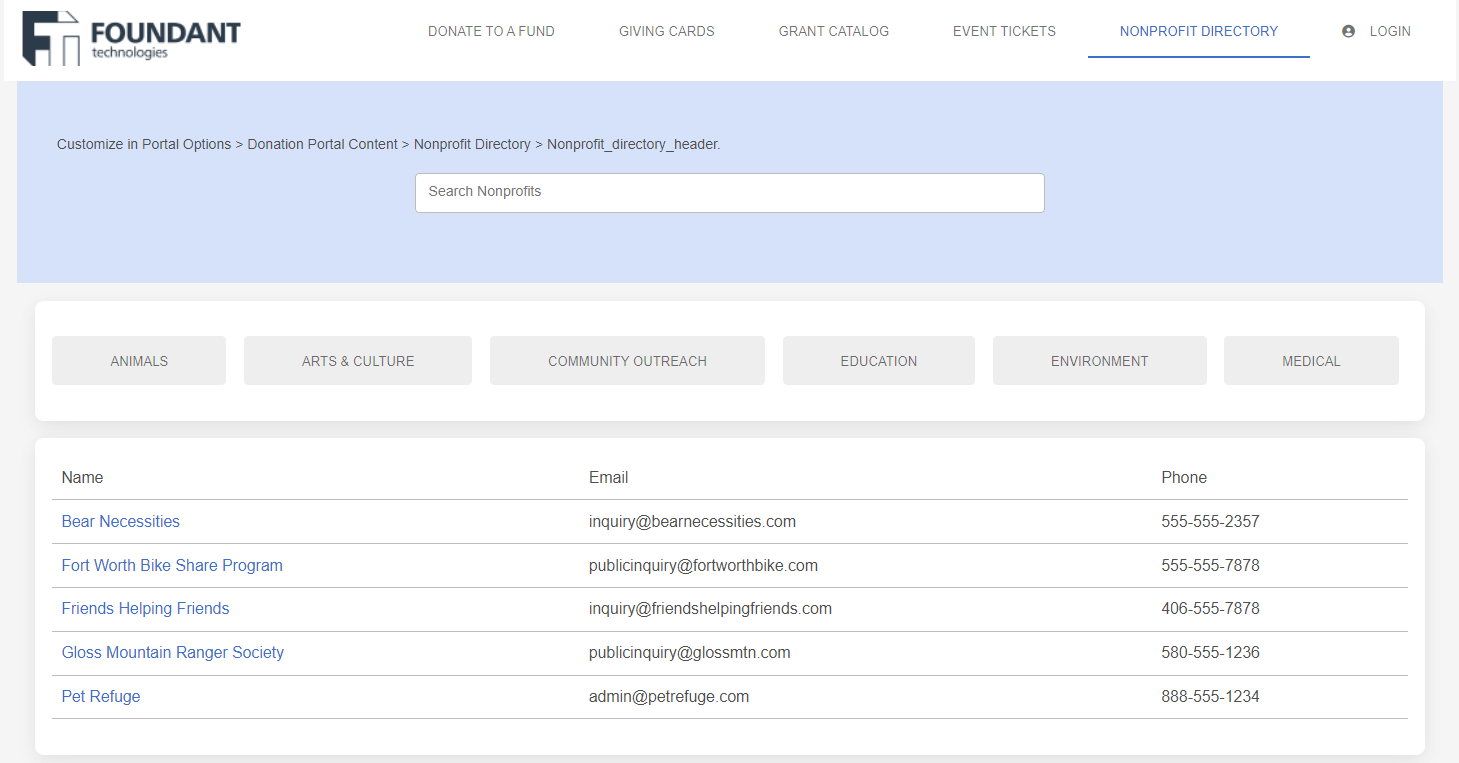 Giving Hub – Foundant Technologies