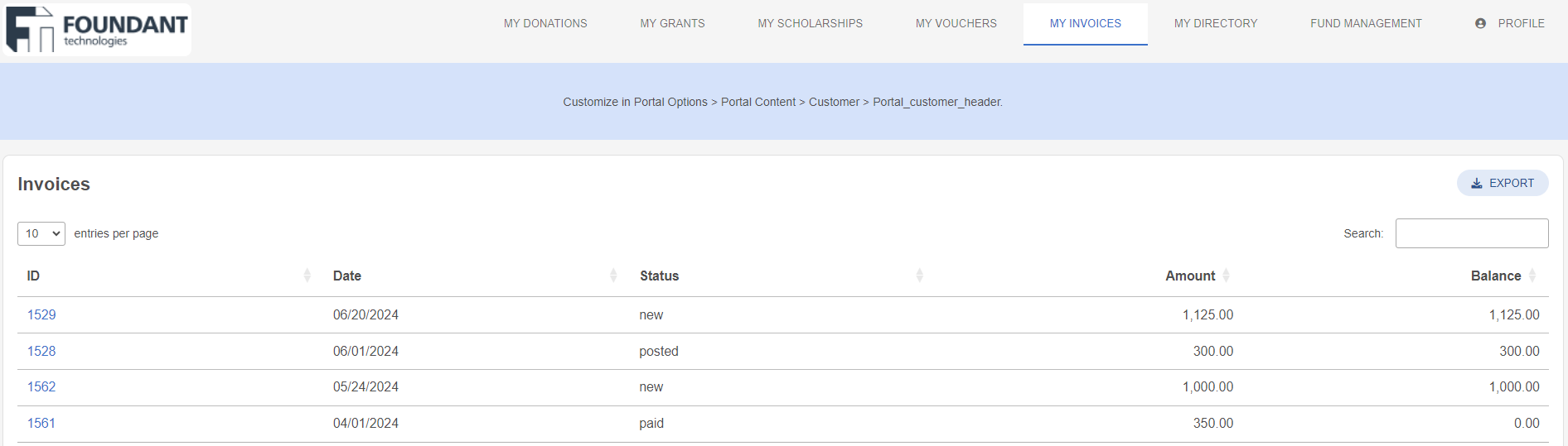 Portal – Foundant Technologies