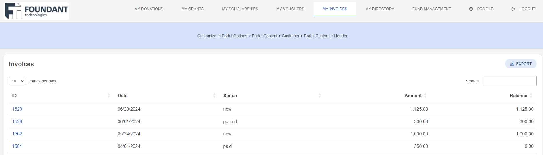 Portal – Foundant Technologies