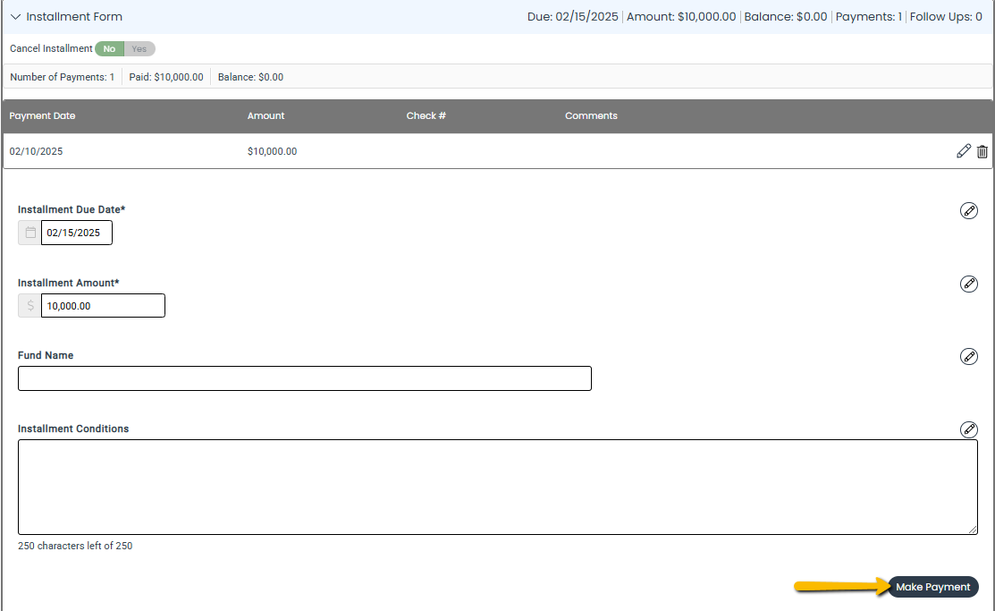 Credit a Payment – Foundant Technologies