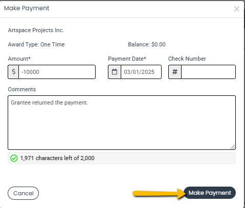 Credit a Payment – Foundant Technologies