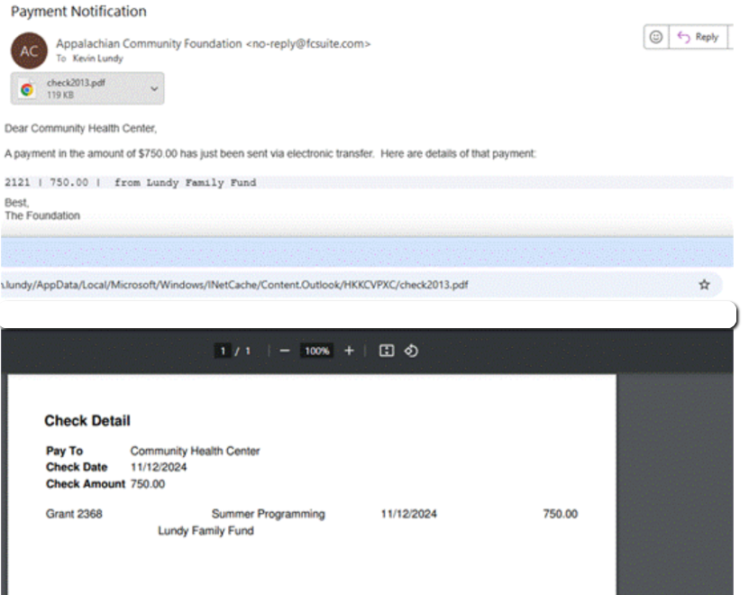 Grant Template and Communications – Foundant Technologies
