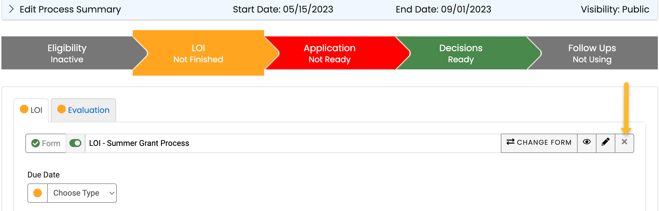 Add, Remove, or Change Forms in Process Stages – Foundant Technologies