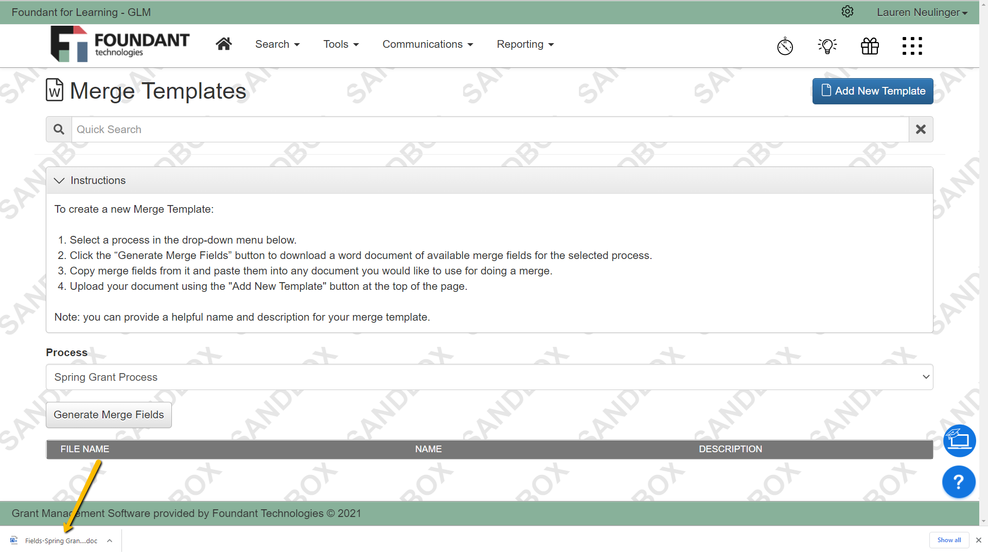 Build and Edit a Merge Template – Foundant Technologies