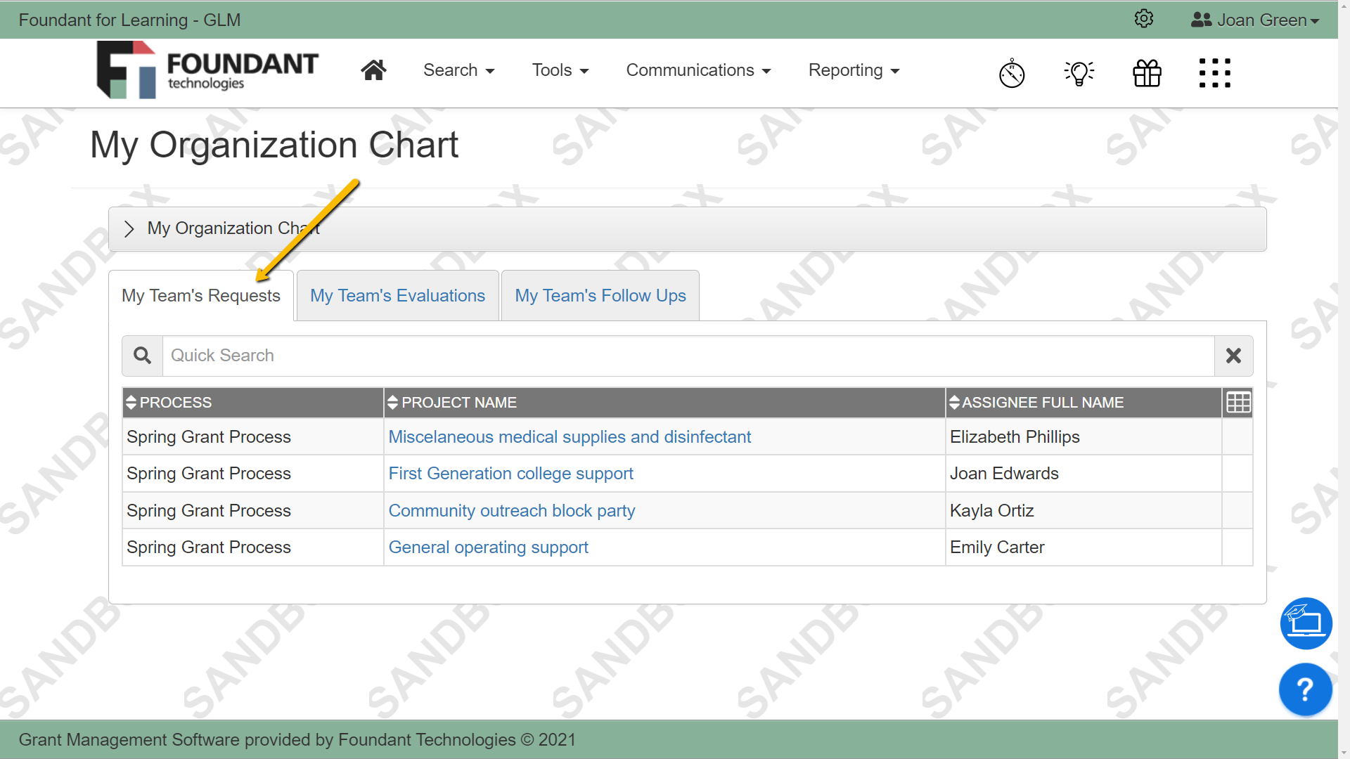 My Organization Chart – Foundant Technologies