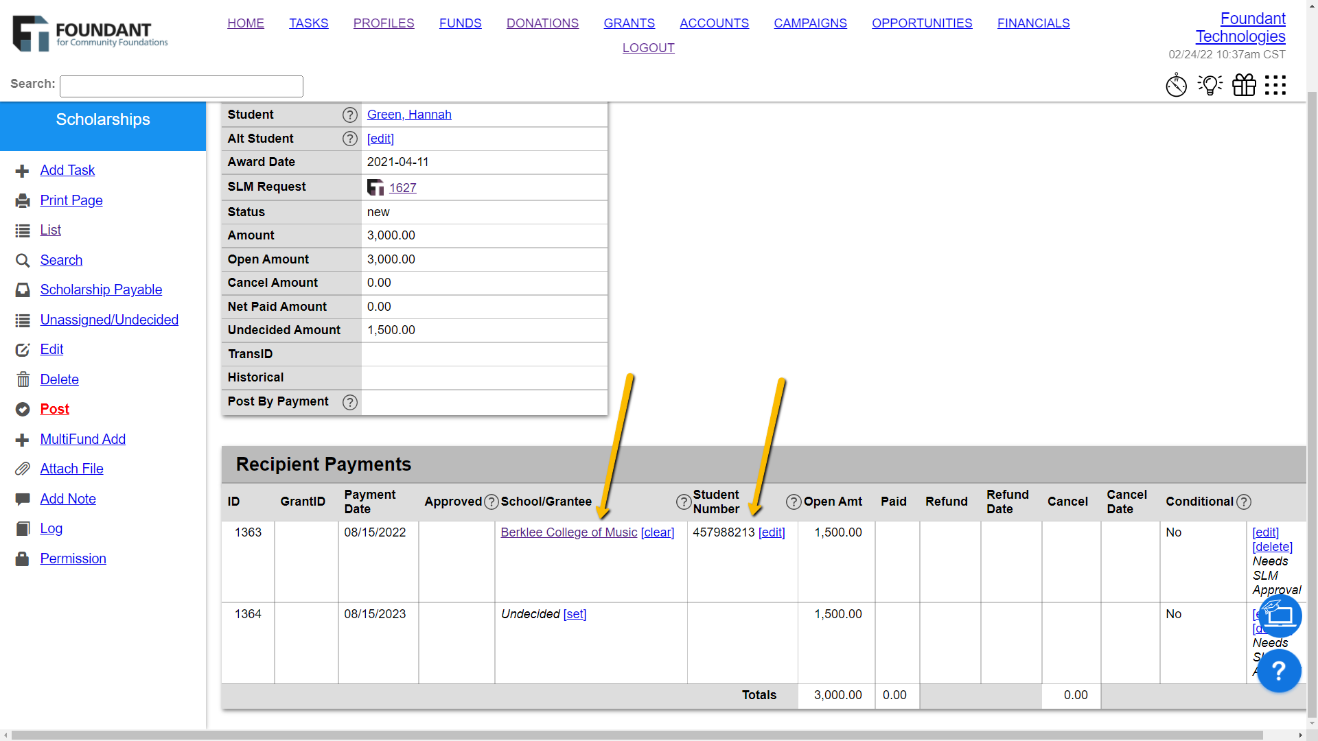 Integrated School and Student ID Fields – Foundant Technologies