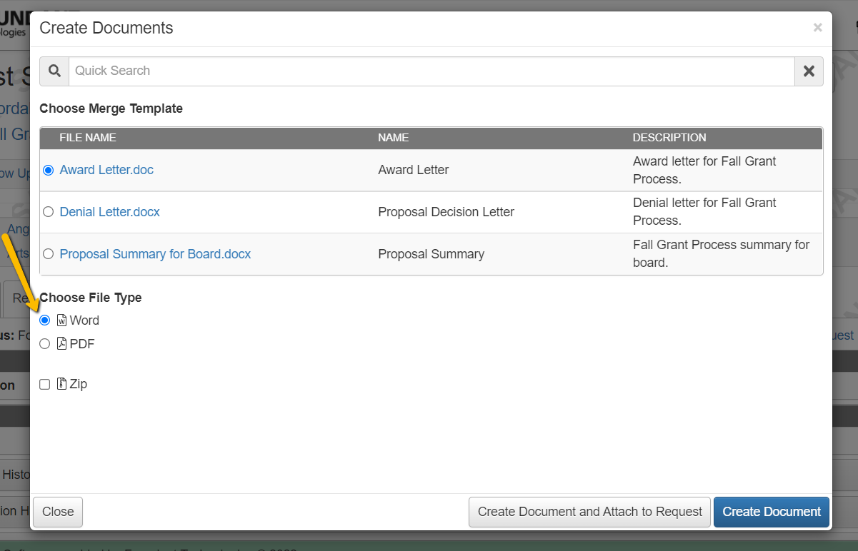 Generate Merge Documents – Foundant Technologies