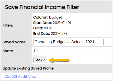 Use Budget for Reporting – Foundant Technologies