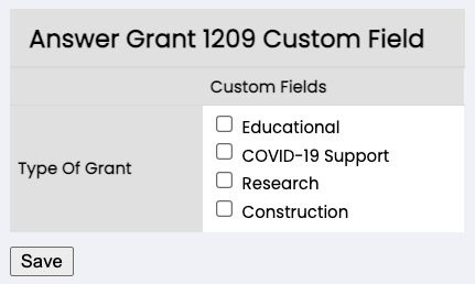 Custom Field Types – Foundant Technologies