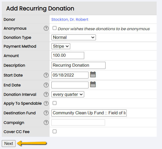 Recurring Donations – Foundant Technologies