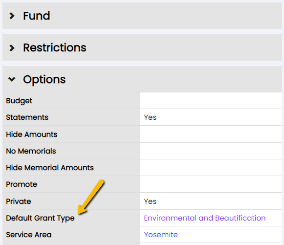 Grant Types / Philanthropic Interest Types – Foundant Technologies