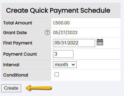 Schedule Grant Payments – Foundant Technologies