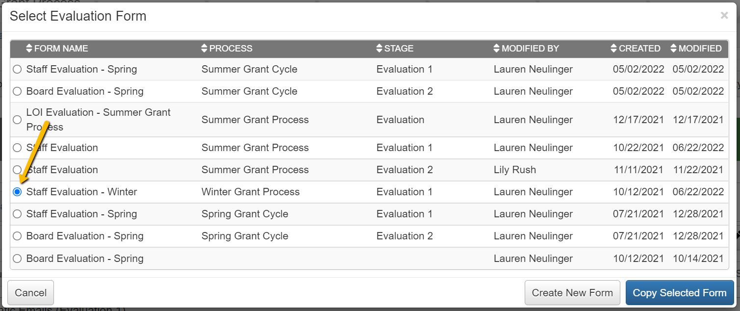 Copy a Form into a Different Process – Foundant Technologies