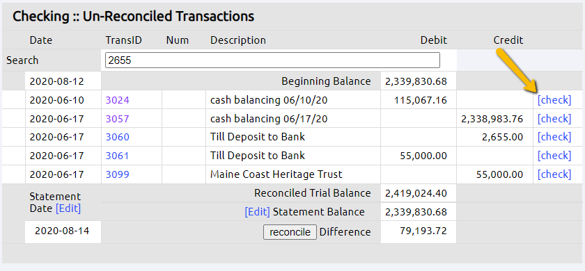 Reverse Reconcile an Account – Foundant Technologies