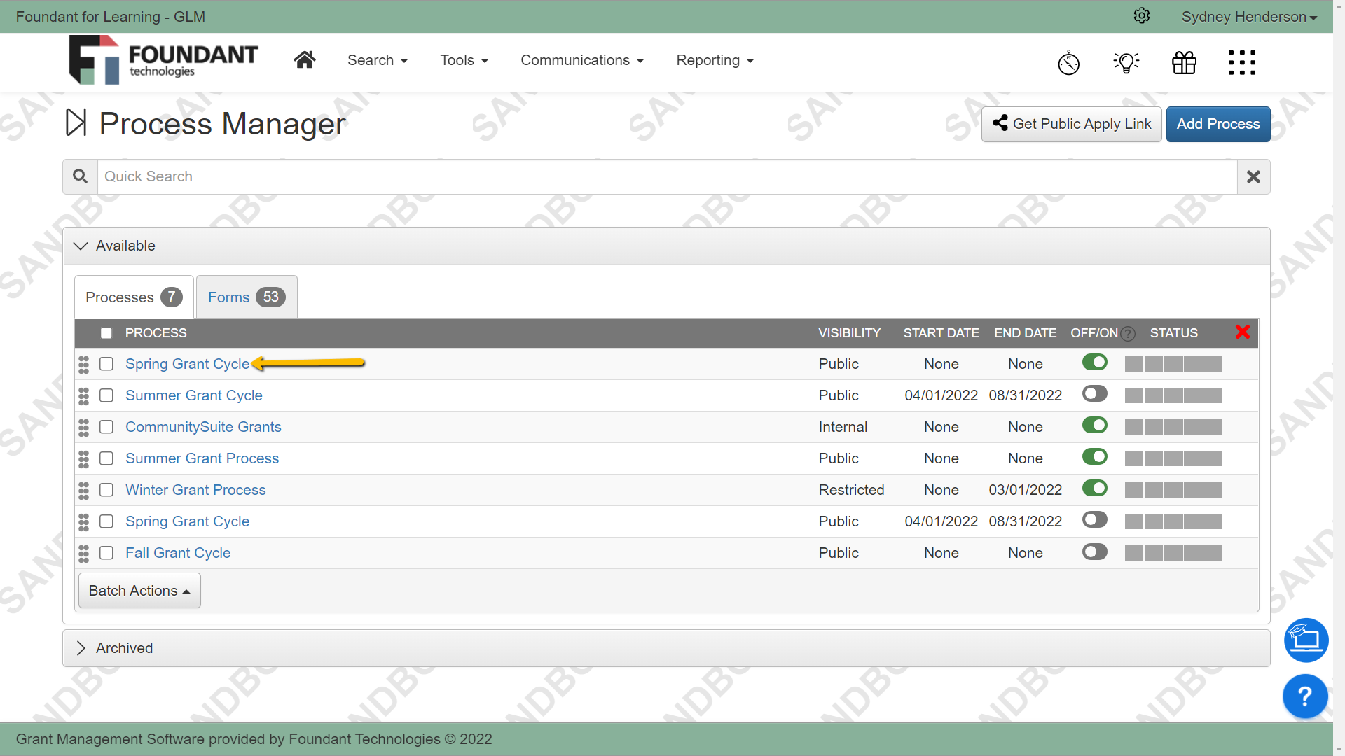 Copy a Process – Foundant Technologies