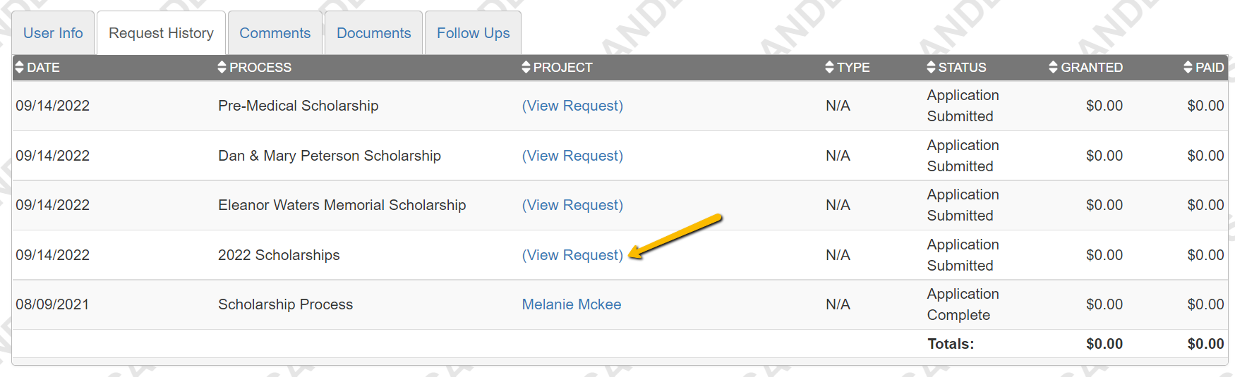 Universal Application: Revert Status of Common Application – Foundant Technologies