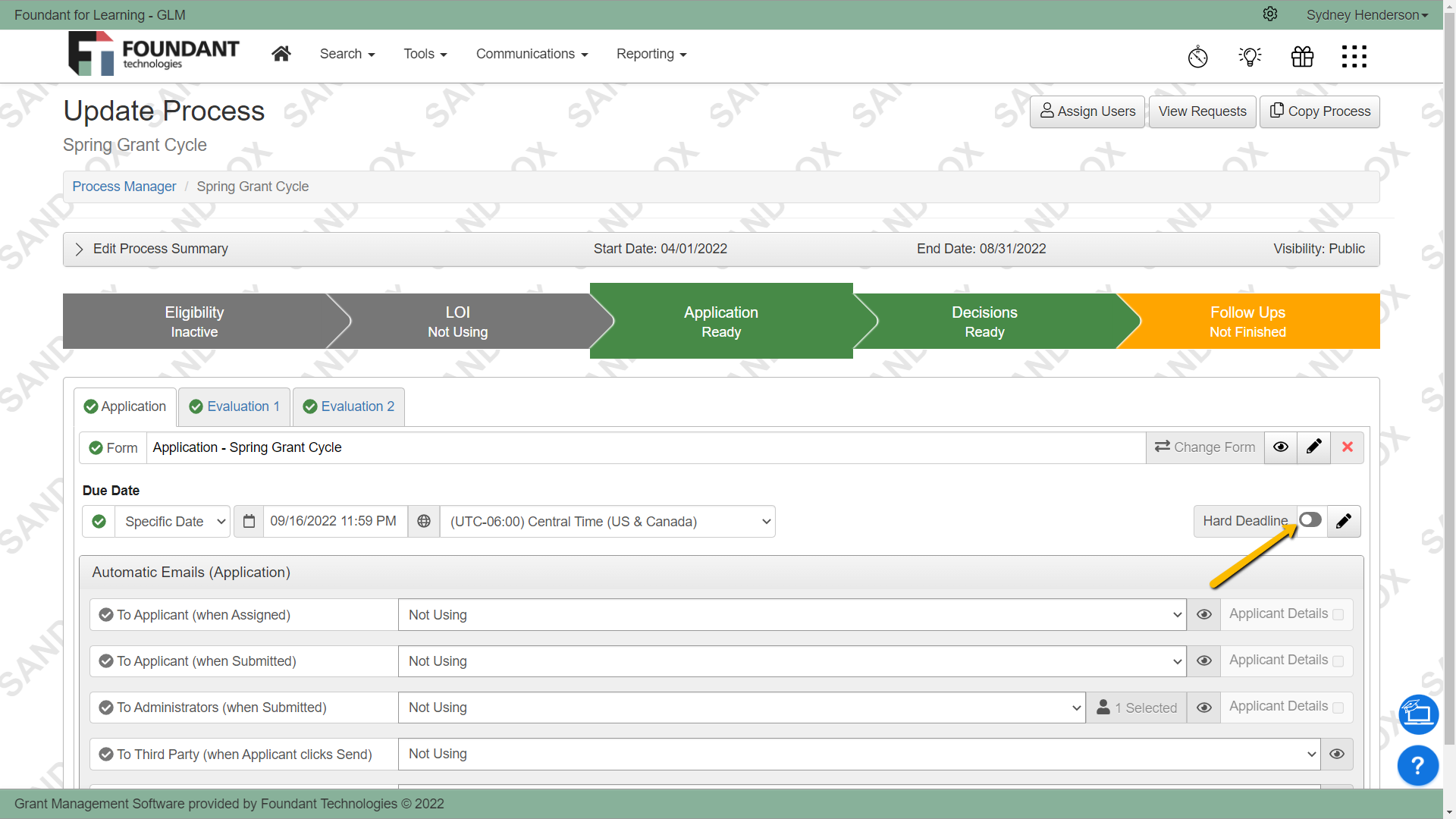 Form Due Dates – Foundant Technologies