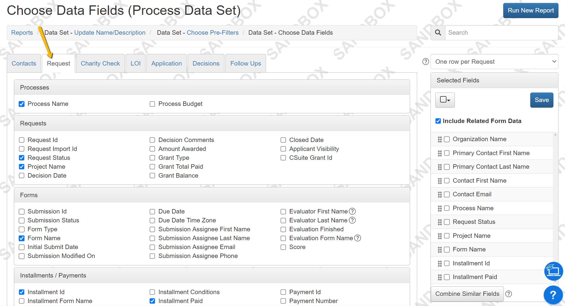 Build a Data Set – Foundant Technologies