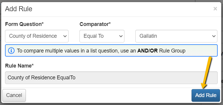 Build Eligibility Quiz Rules – Foundant Technologies