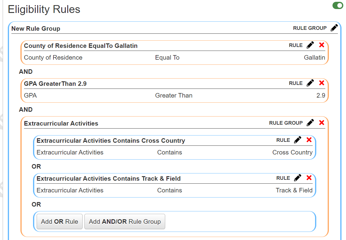 Build Eligibility Quiz Rules – Foundant Technologies