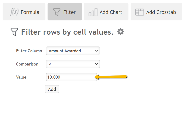 Add a Filter to a Report – Foundant Technologies