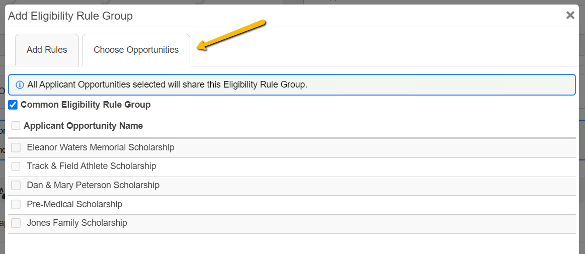 Universal Application: Build Eligibility Rules – Foundant Technologies
