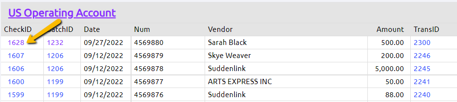 Edit Check Number – Foundant Technologies