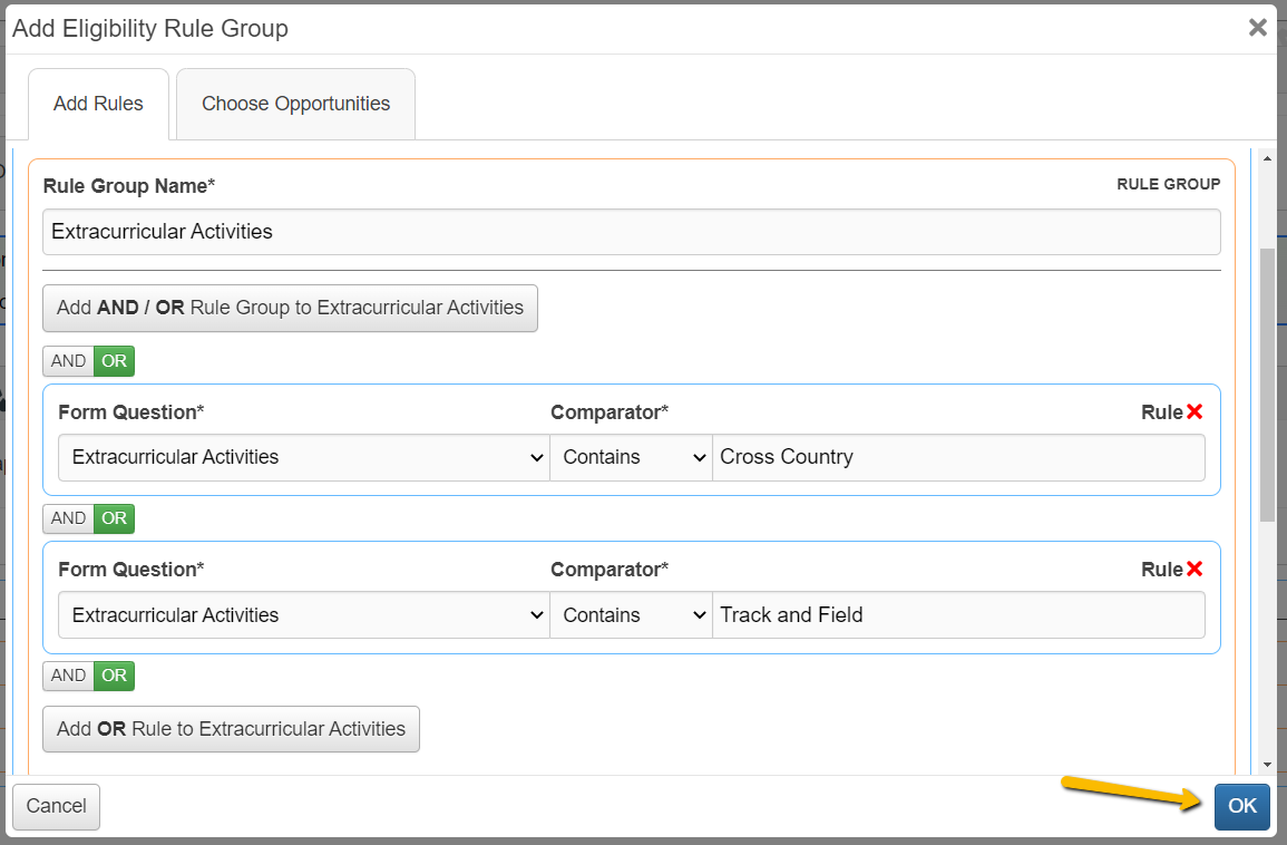 Universal Application: Build Eligibility Rules – Foundant Technologies