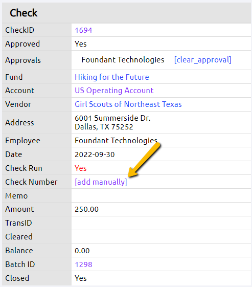 Approve Checks – Foundant Technologies