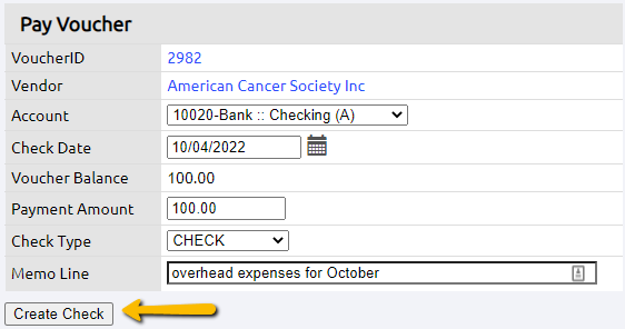 Create, Post, and Pay a Single Voucher – Foundant Technologies