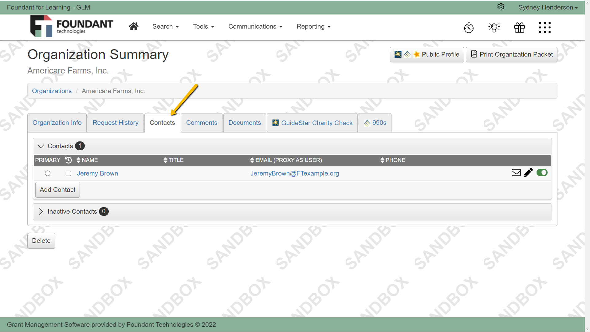 Add a User – Foundant Technologies
