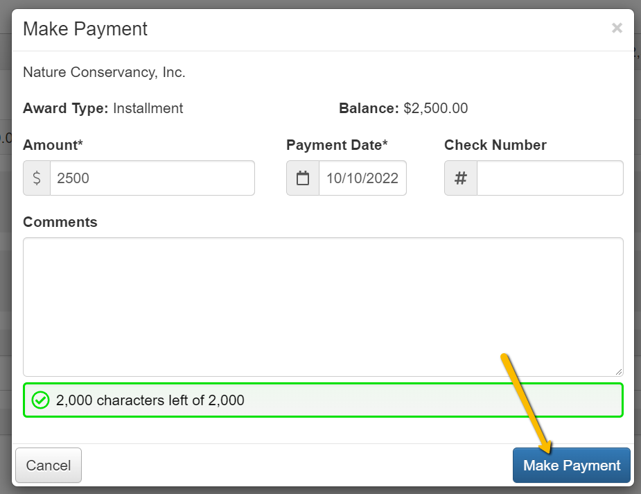 Enter a Payment – Foundant Technologies