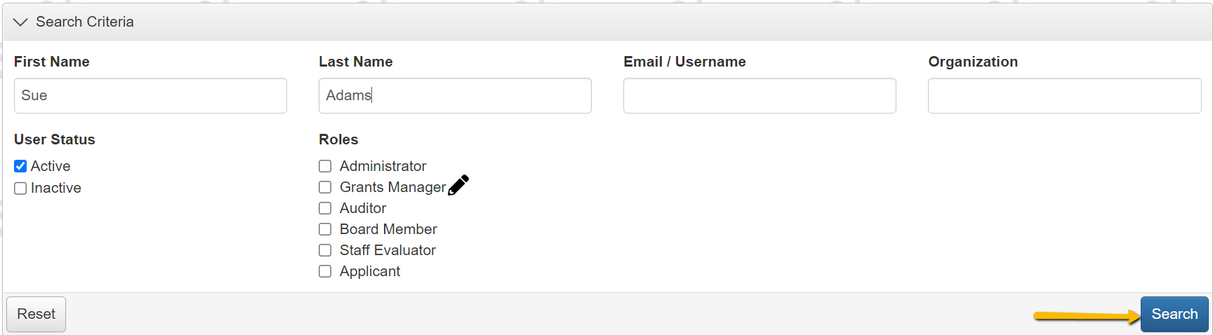User Role Selector – Foundant Technologies
