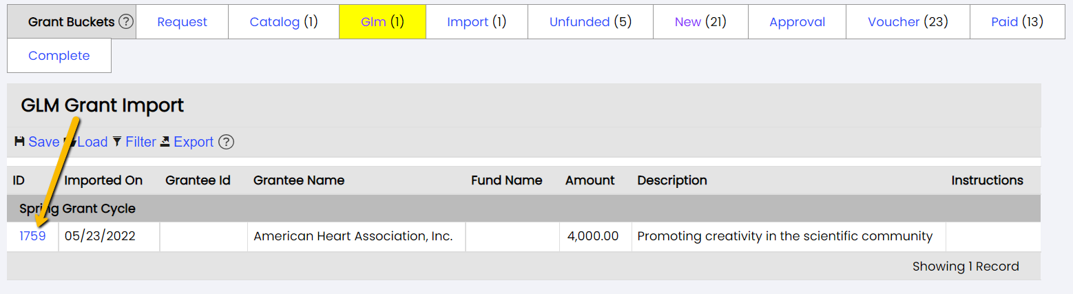 Create Multifund GLM Grants – Foundant Technologies